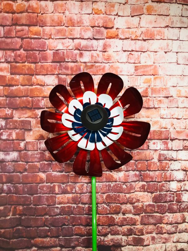 LARGE SOLAR FLOWER White /Purple - Xtremetals